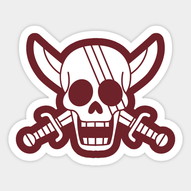 Akagami Pirates Akagami No Shanks Sticker Teepublic